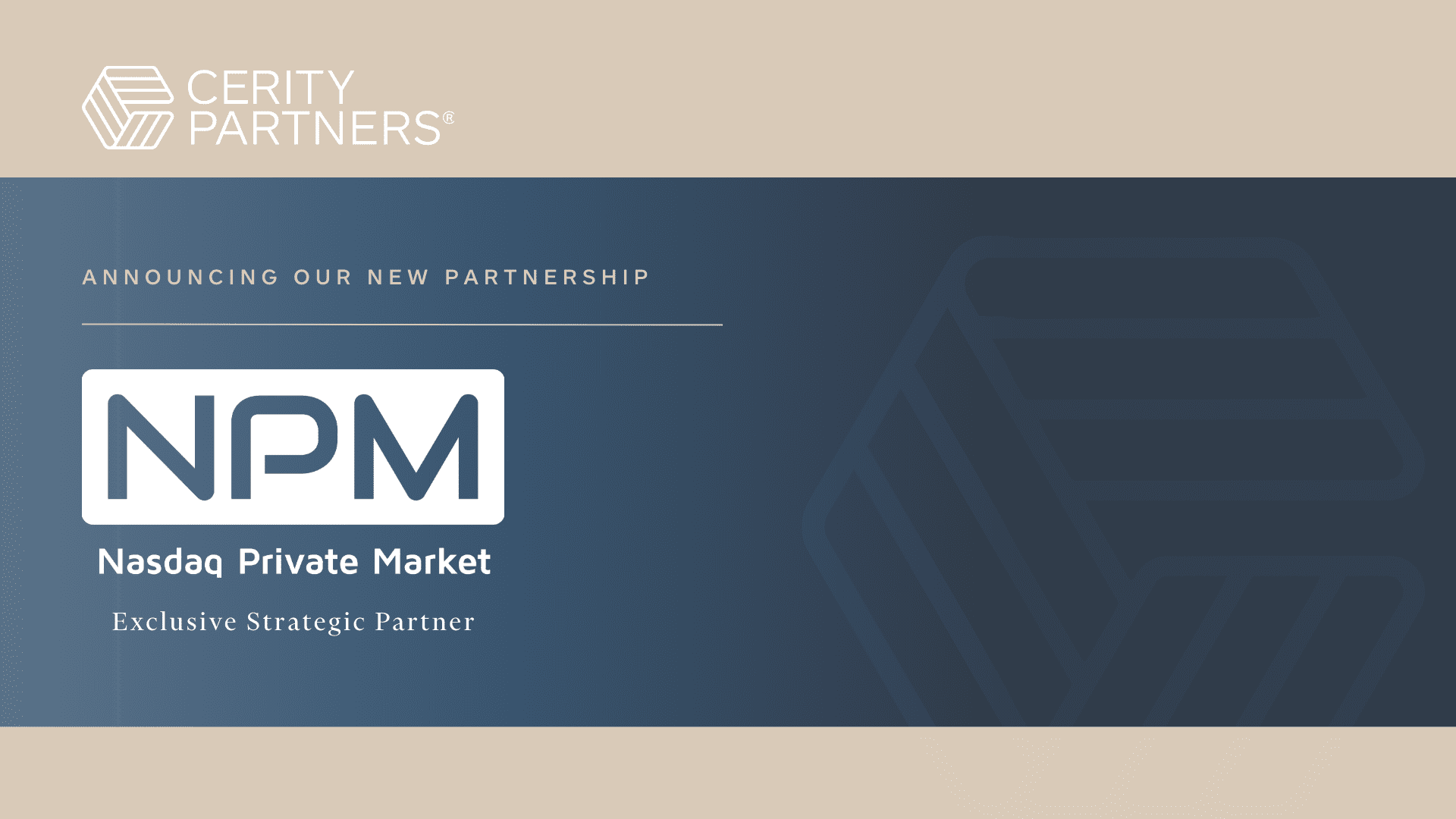 Cerity Partners & Nasdaq Private Market Announce Exclusive Strategic ...